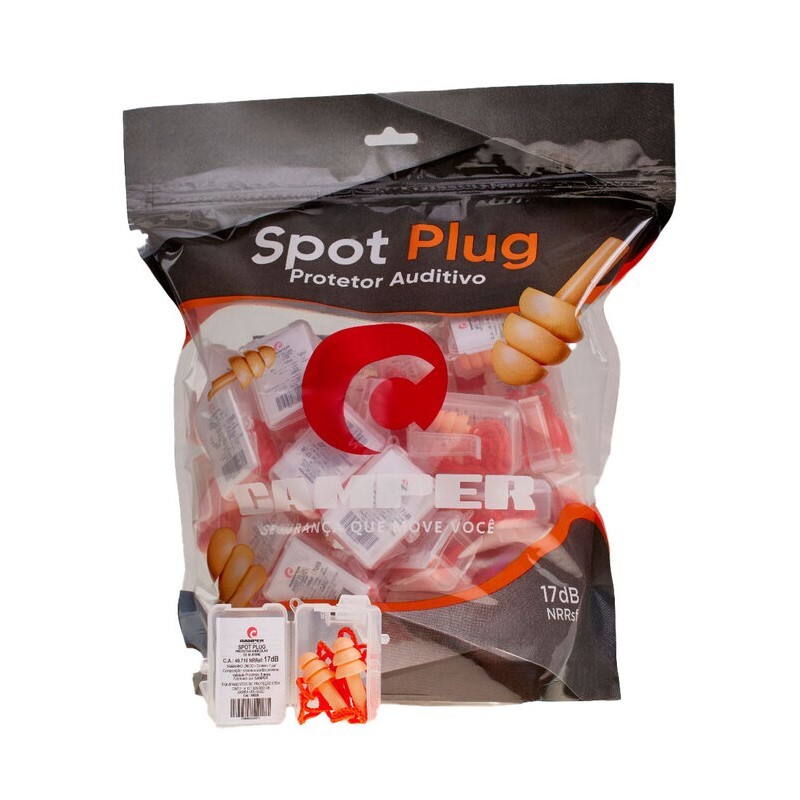 50 Protetor Auditivo Spot Plug