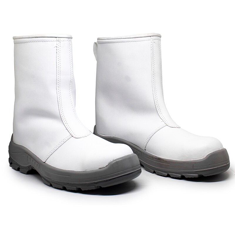 Bota Microfibra Cano Médio Bico de Aço Antiderrapante